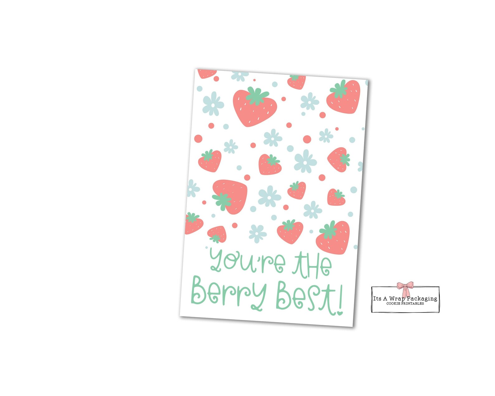 Valentines Printable Mini Cookie Card 3.5 X 5 - Etsy