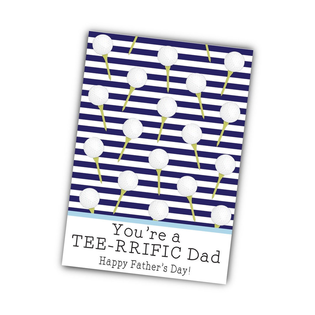 Father's Day-you're a "tee"-rrific Dad Golf Printable Mini Cookie Cards ...