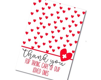 Printable Mini Cookie Card-thank You Medical 3.5 X 5 Thank You ...