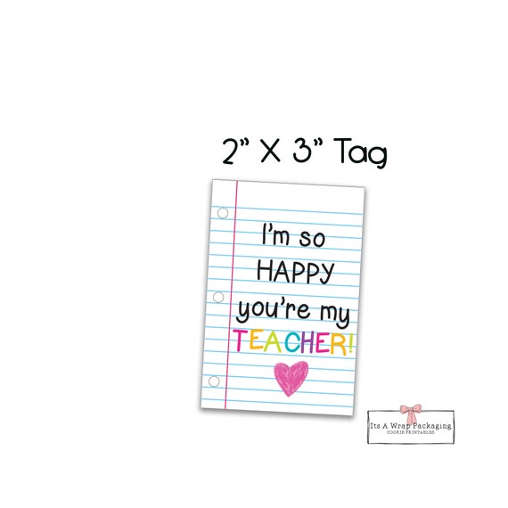 Back to School-I'm so Happy You Are My Teacher Printable | Etsy