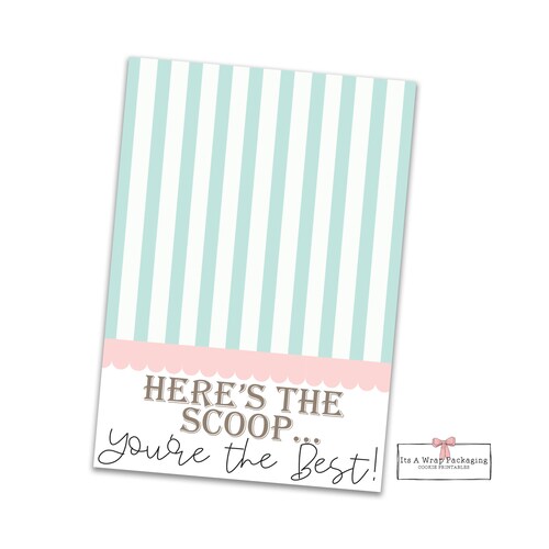 Ice Cream Teacher Appreciation Thank You Gift Tags Here's - Etsy