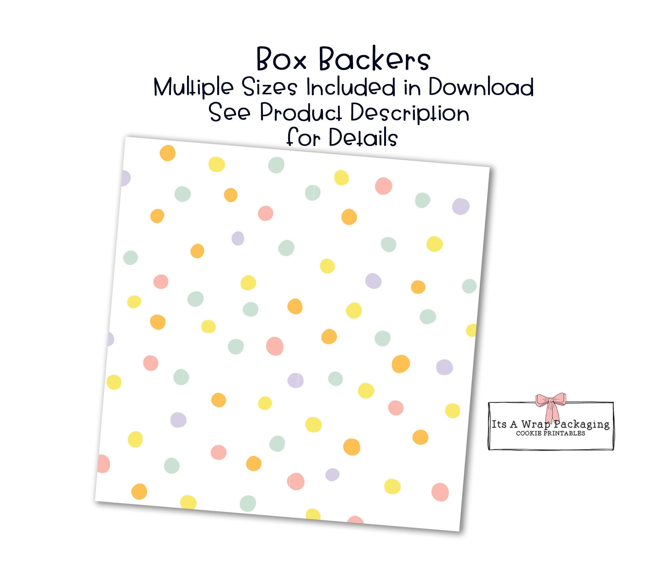 Easter Backers, Easter Printable Box Backers, Easter Cookie Box Backers ...