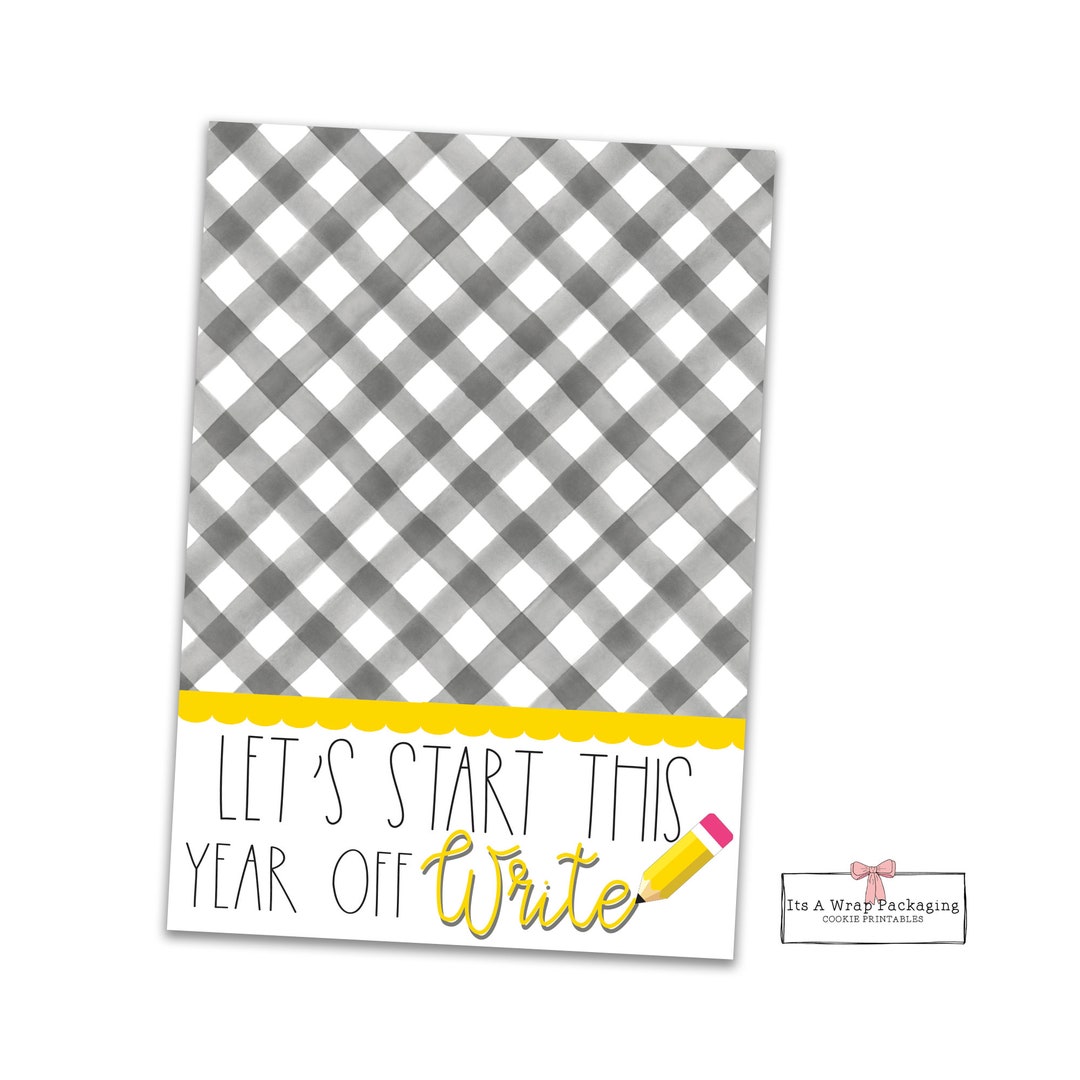 Back to School Printable Mini Cookie Card 3.5 X 5 - Etsy