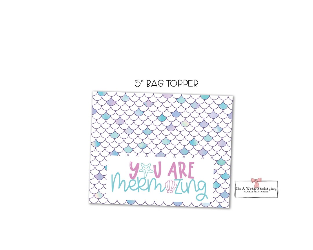 Valentines Bag Topper, 5 Inch Printable Cookie Bag Topper, Treat Bag ...