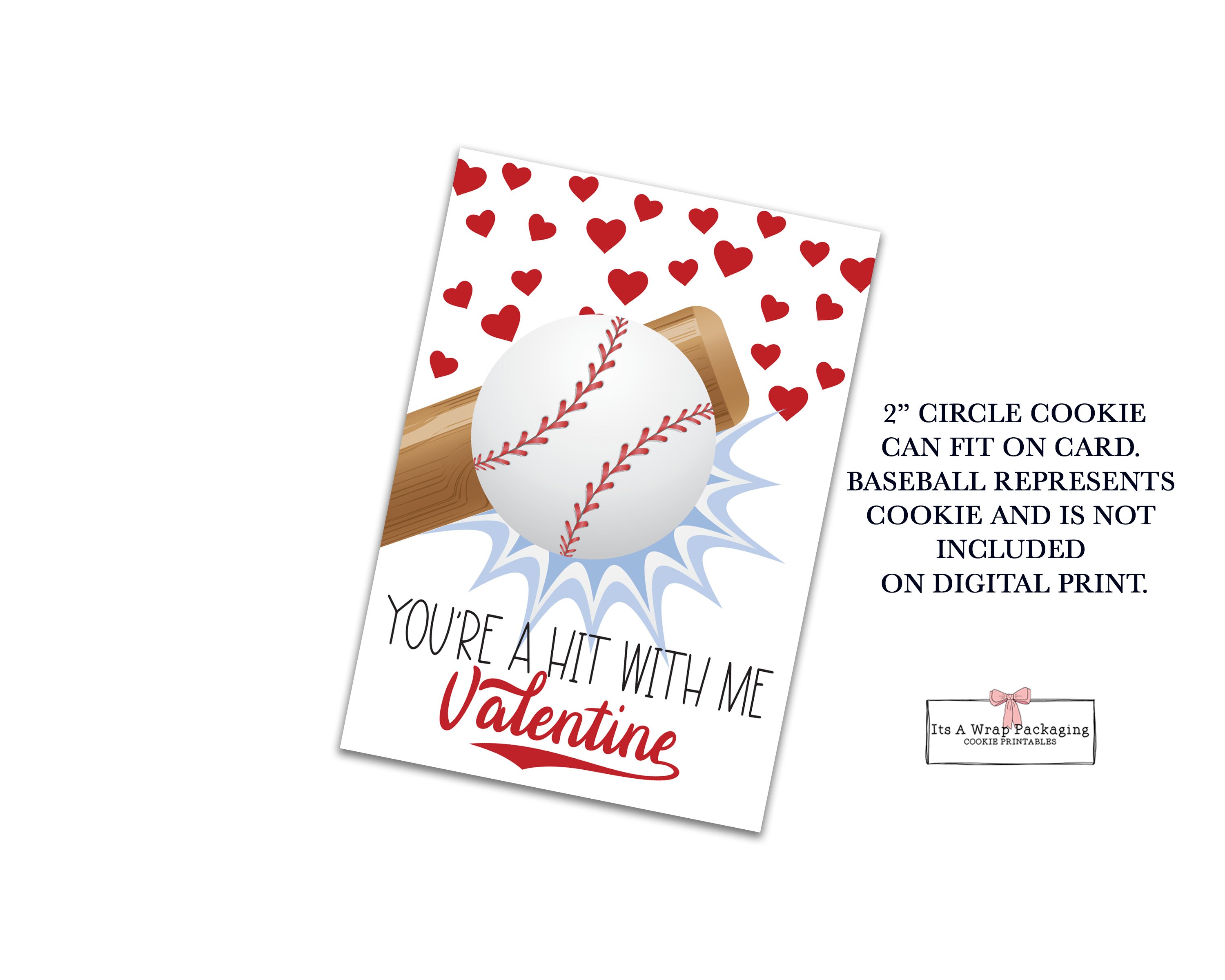 Valentines Printable Mini Cookie Card 3.5 X 5 - Etsy