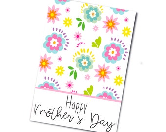Printable Mini Cookie Card i Picked These Just for You 3.5 X 5 Mother's ...