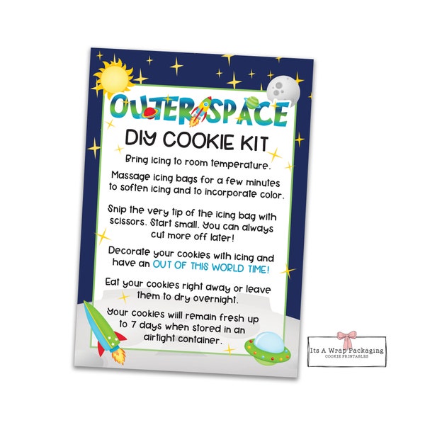 Outer Space Cookie - Etsy