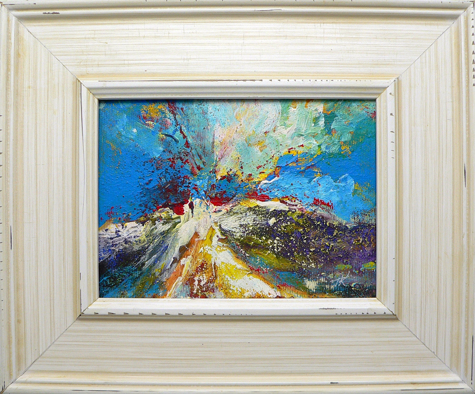 Volcano Eruption - Abstract Oil Painting - Etsy