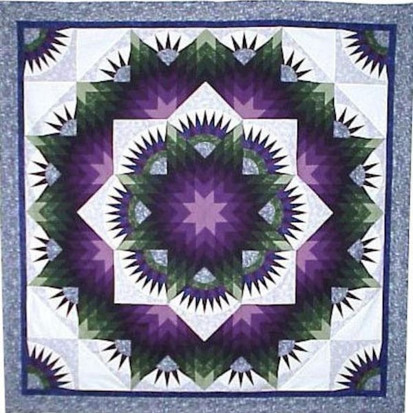 Mariners Compass Quilt Pattern - Etsy