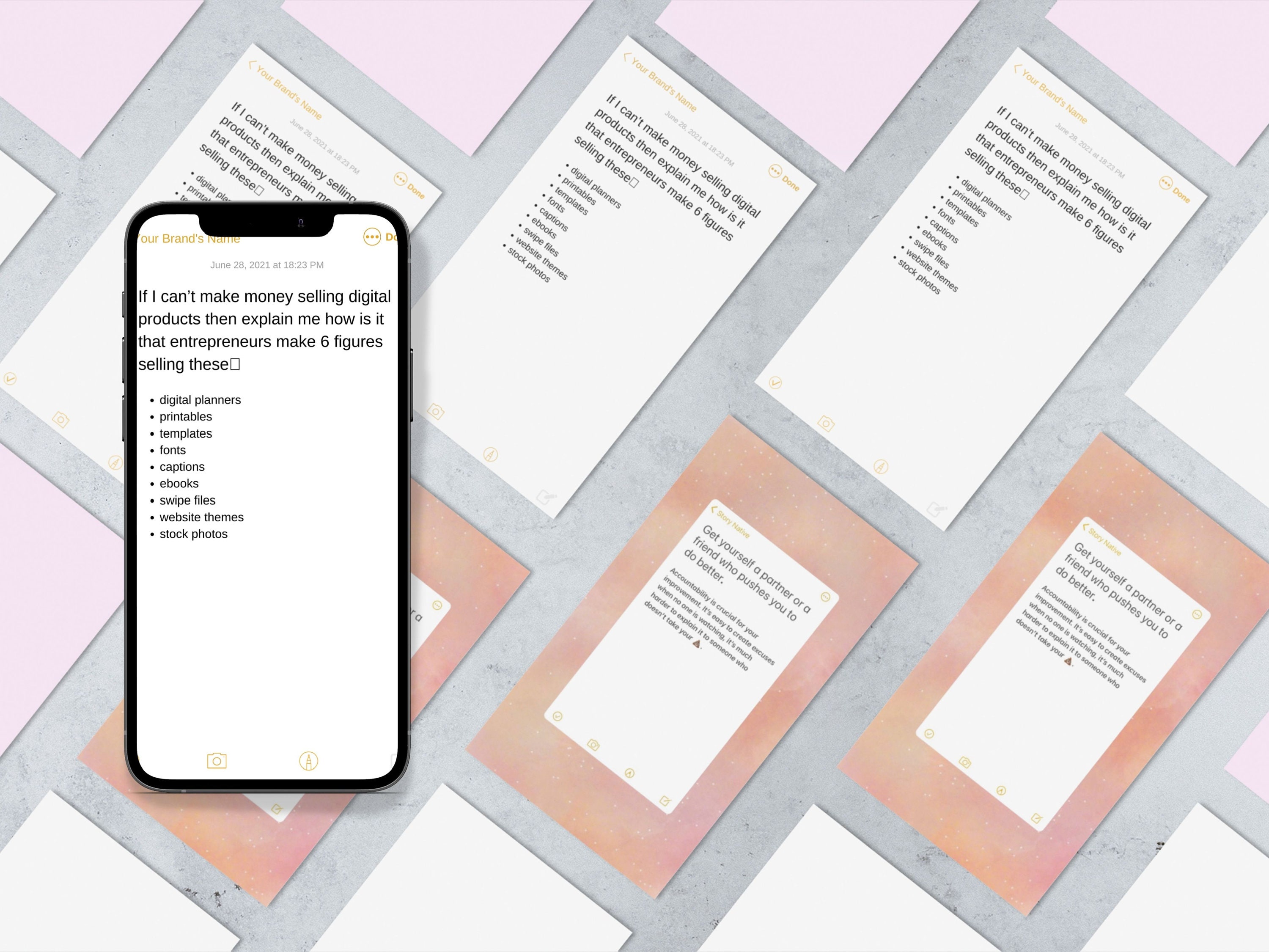 IPhone Notes App Instagram Post, Notes Canva Template, iPhone Notes ...