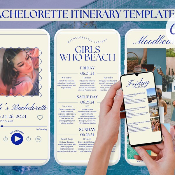 Beach Hen Itinerary - Etsy