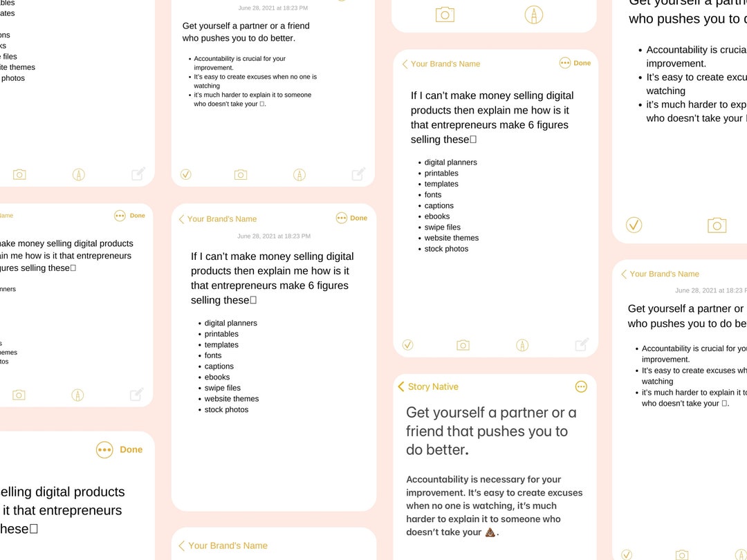IPhone Notes App Instagram Post, Notes Canva Template, iPhone Notes ...