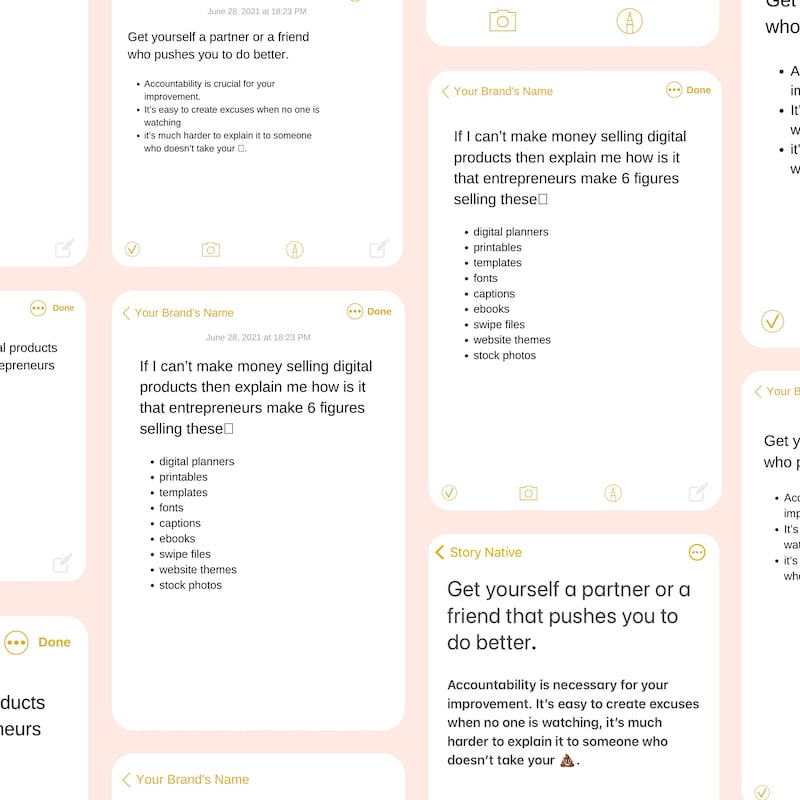 iPhone Goodnotes Sketch - Etsy