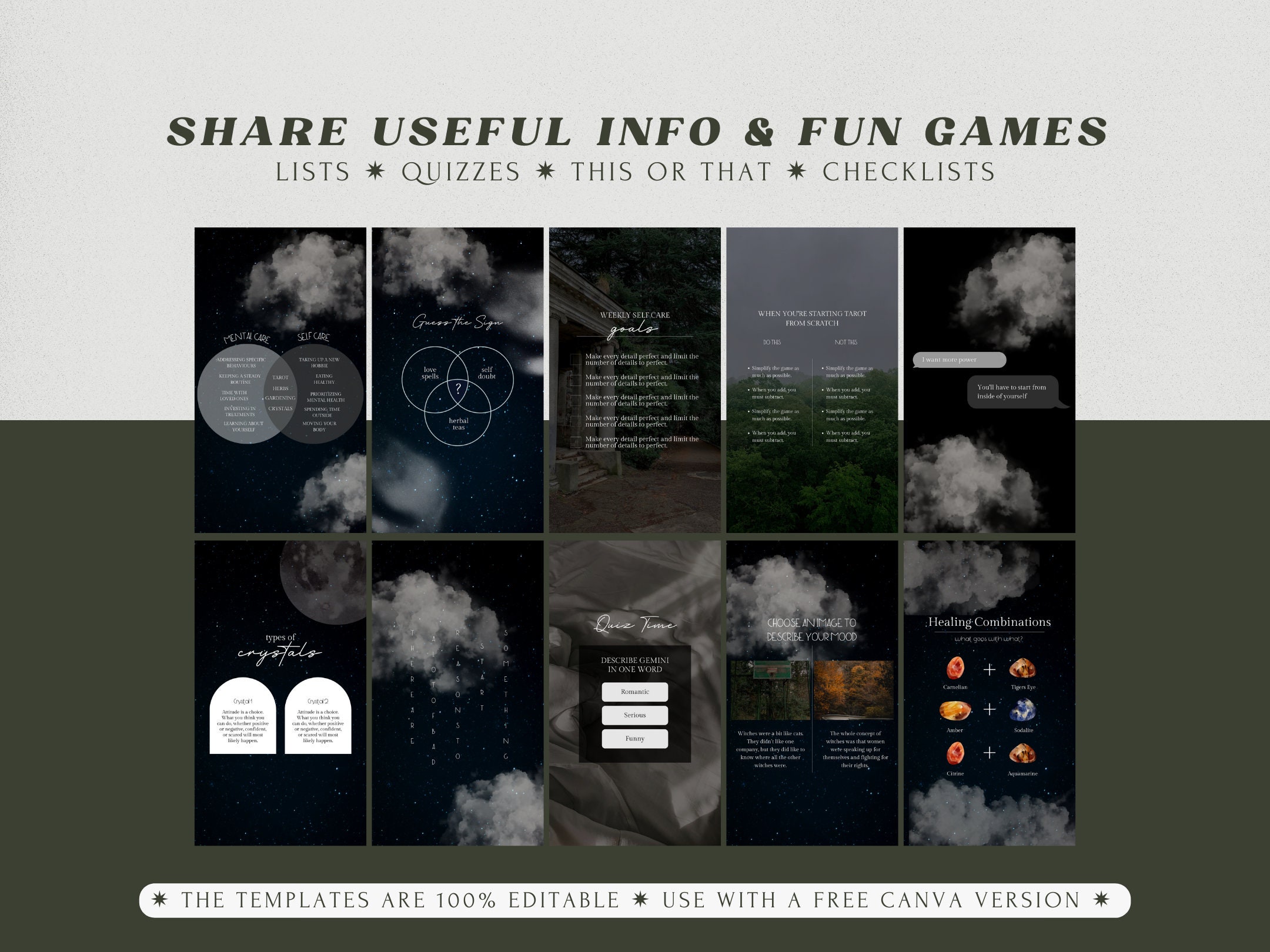 Witchy Instagram Bundle: Spiritual Posts Magical Instagram Stories ...