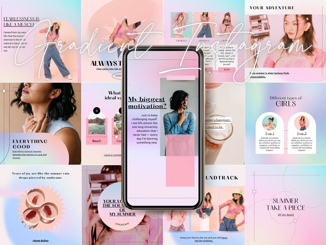 Gradient Instagram, Gradient Background, Instagram Gradient, Pastel ...