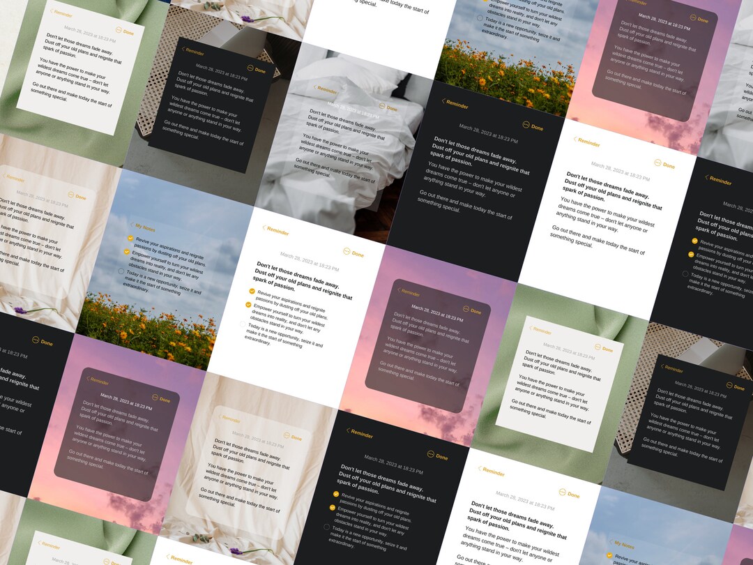 IPhone Notes App Canva Template, iPhone Notes App Instagram Quote Posts ...