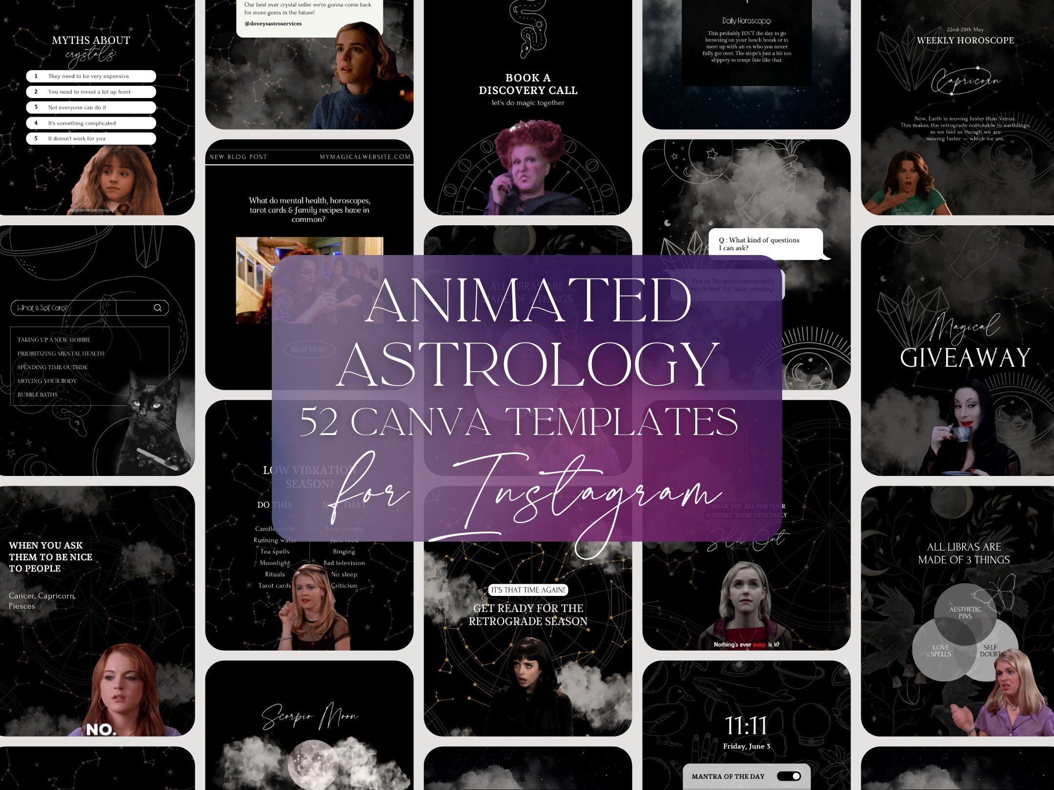 Mystic Instagram, Astrology Template, Spiritual Template, Spiritual ...