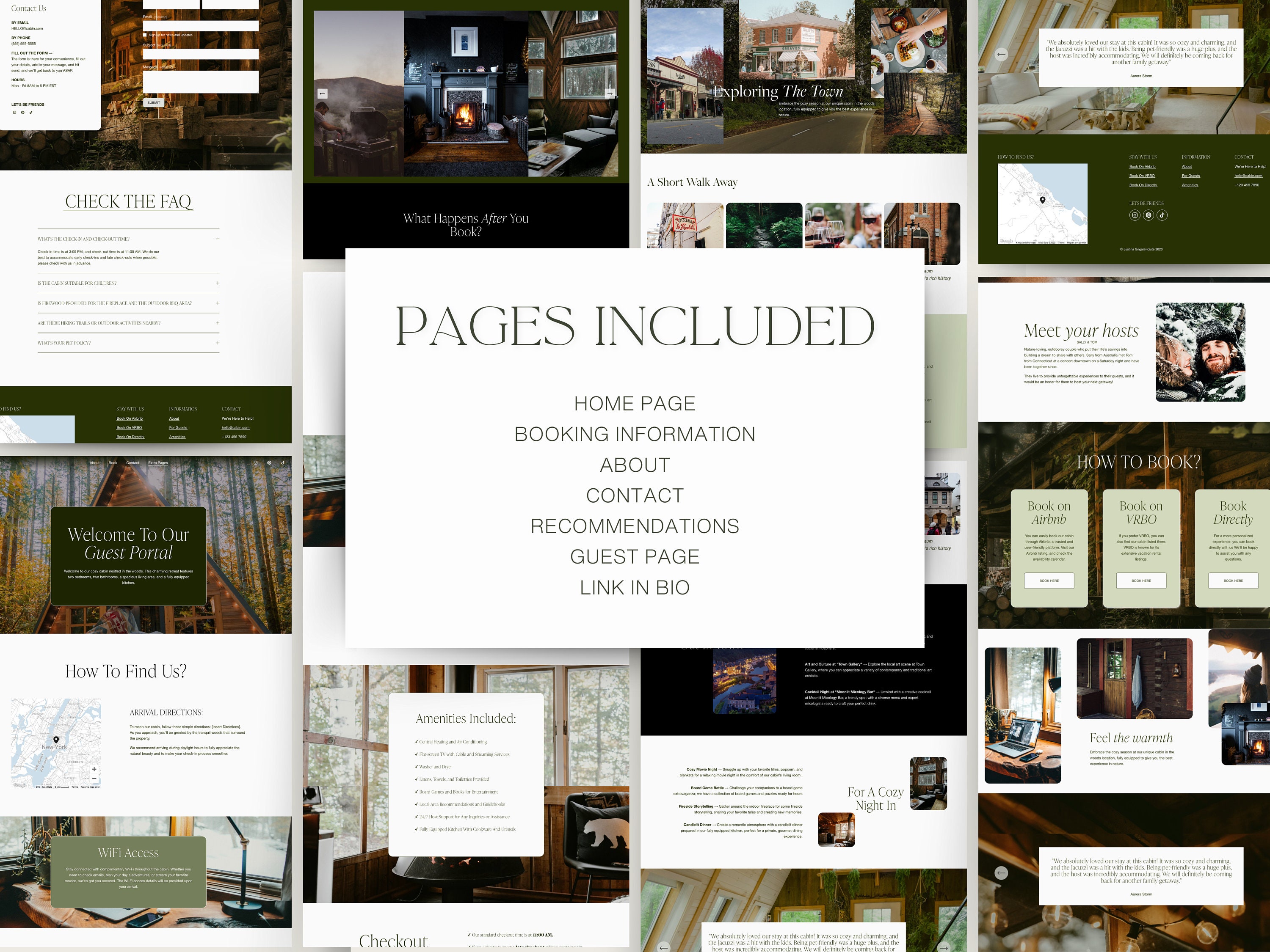 Airbnb Website, Squarespace Website, Short Term Rental Website, VRBO ...