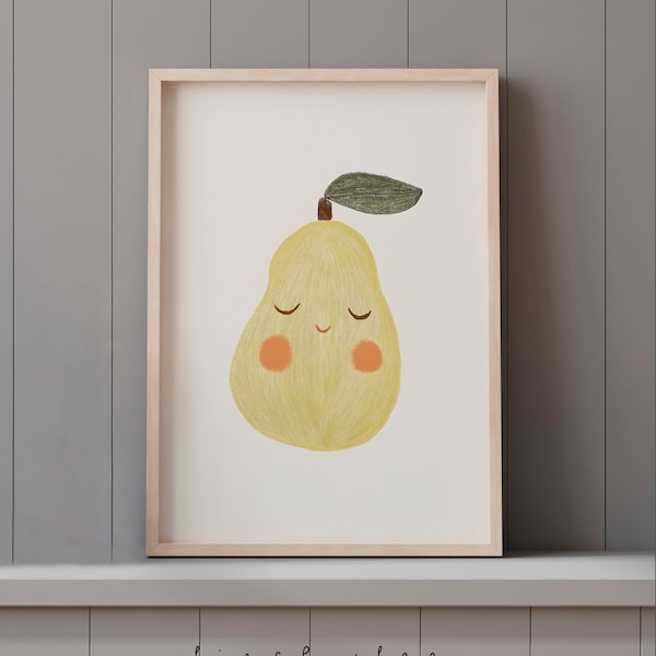 Pear Wall Art - Etsy