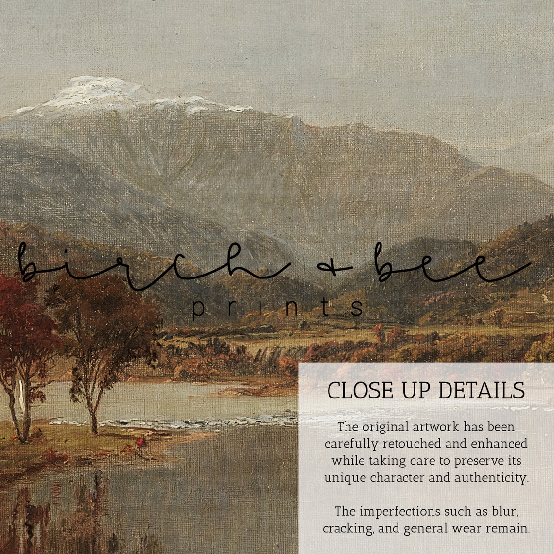 Vintage Moody Fall Landscape Painting Autumn Trees Art - Etsy