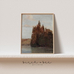 Fall Landscape Painting | Vintage Autumn Art Prints | Printable #133 - Etsy