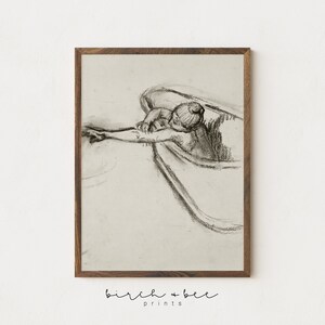 Bathing Woman Drawing| Bathroom Decor | Vintage Sketch Art Printable ...