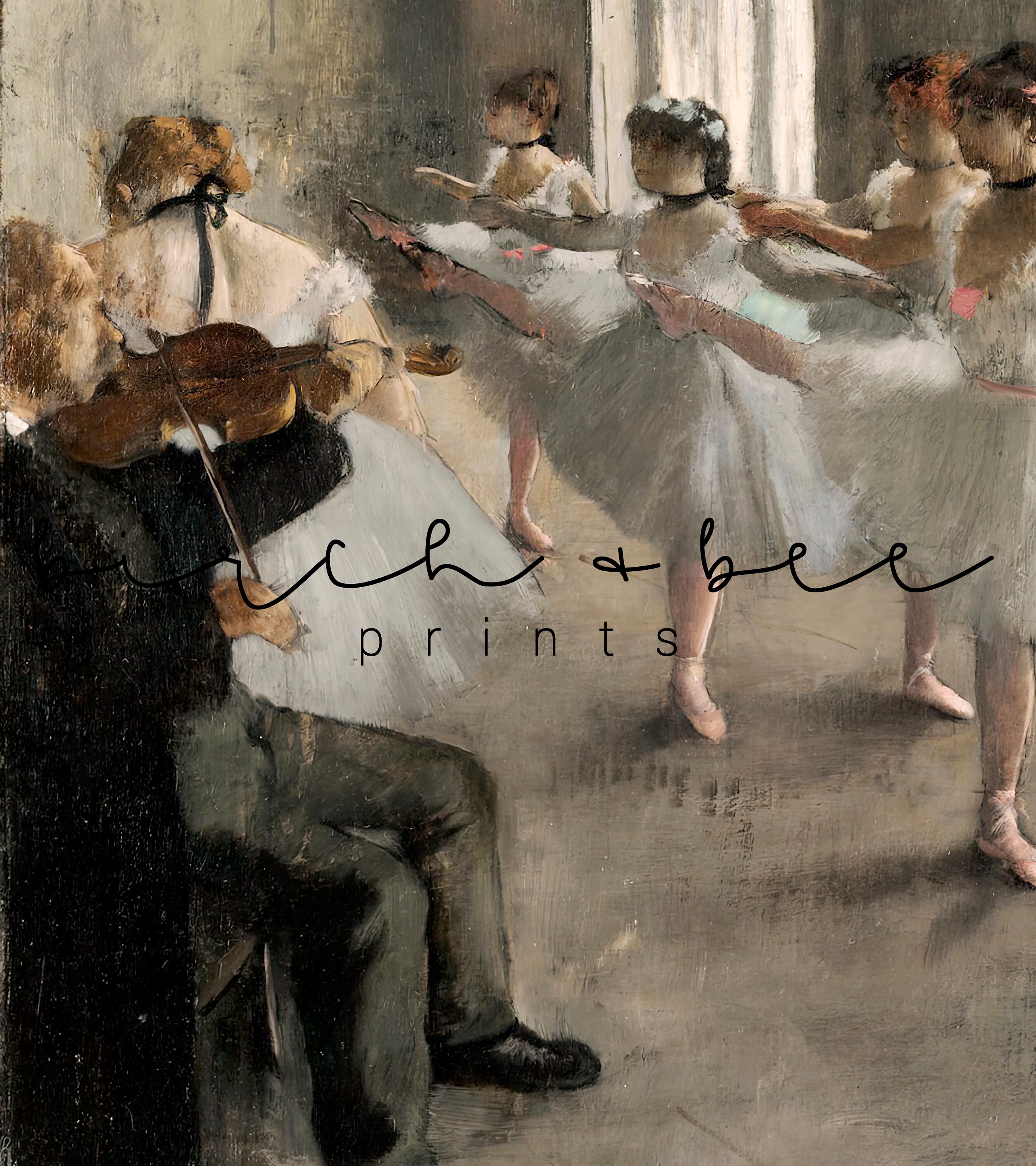 Vintage Ballerina Painting Dance Studio Art Print Ballet - Etsy