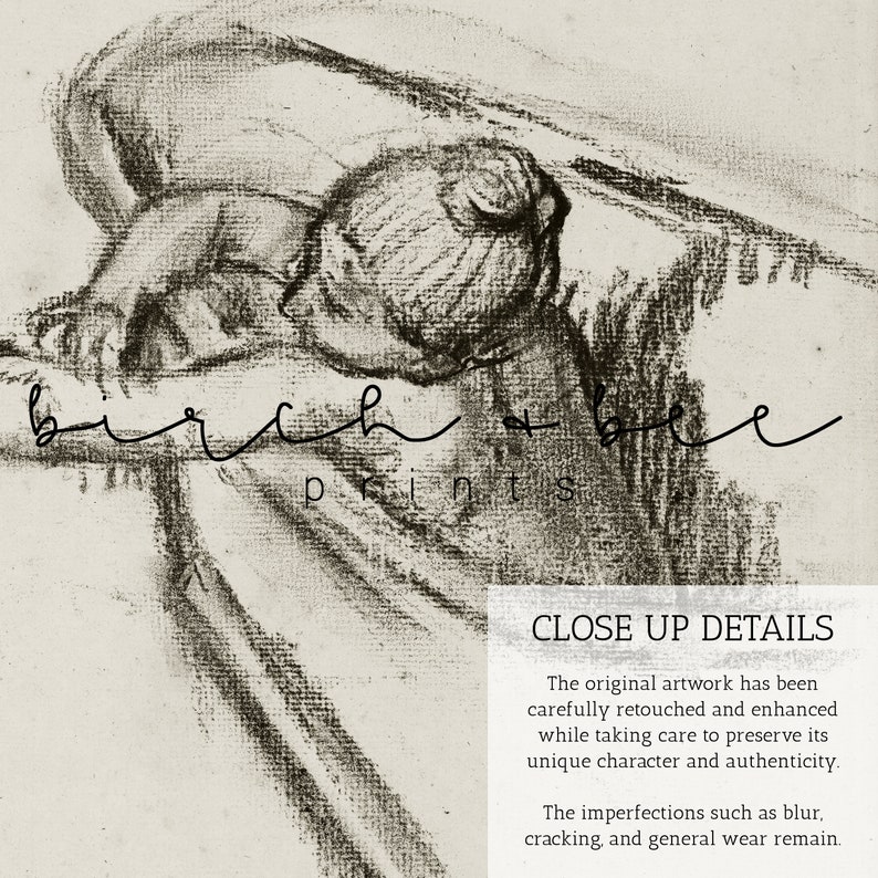 Bathing Woman Drawing Bathroom Decor Vintage Sketch Art - Etsy