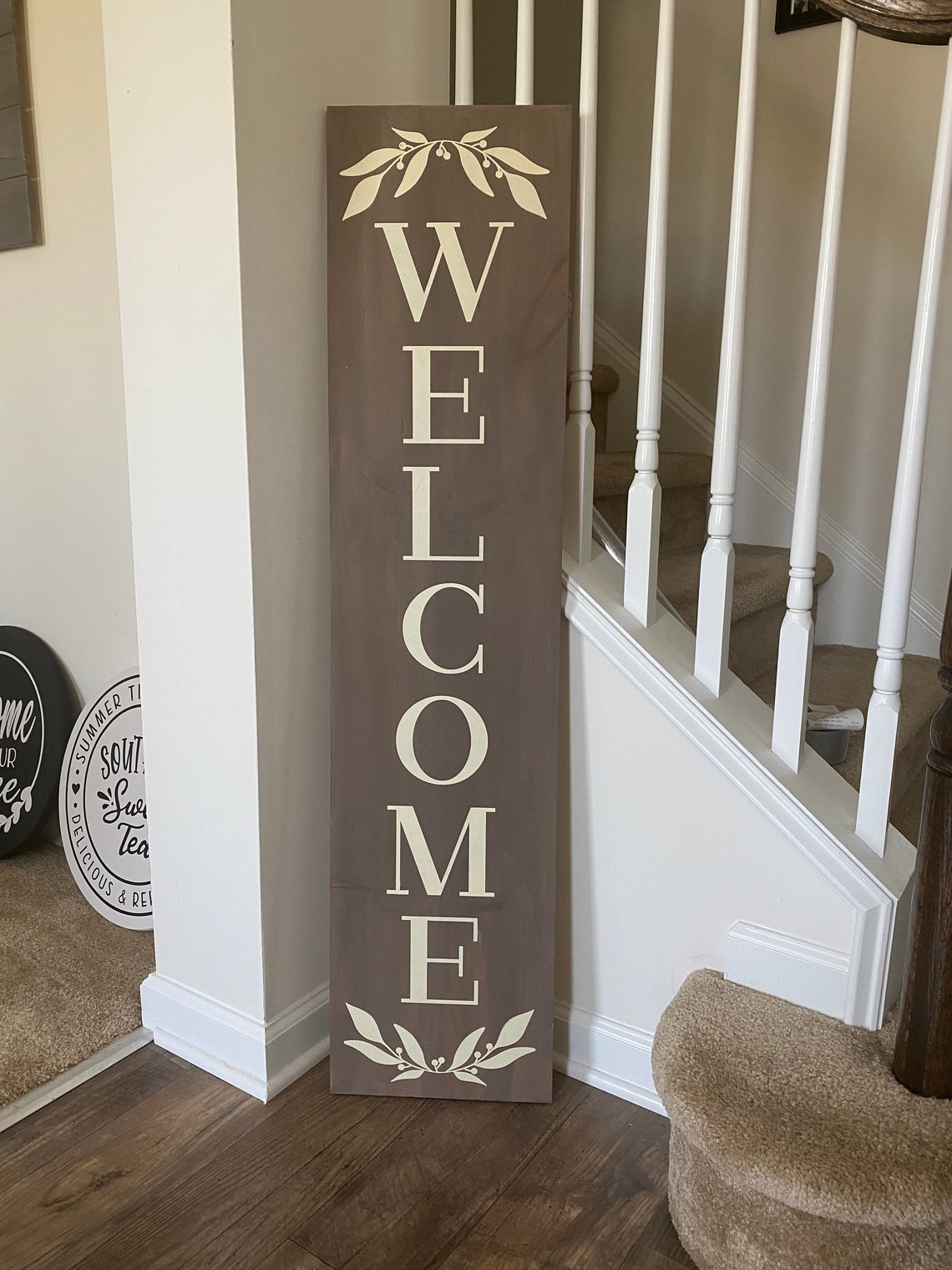 Vertical Welcome Sign | Etsy