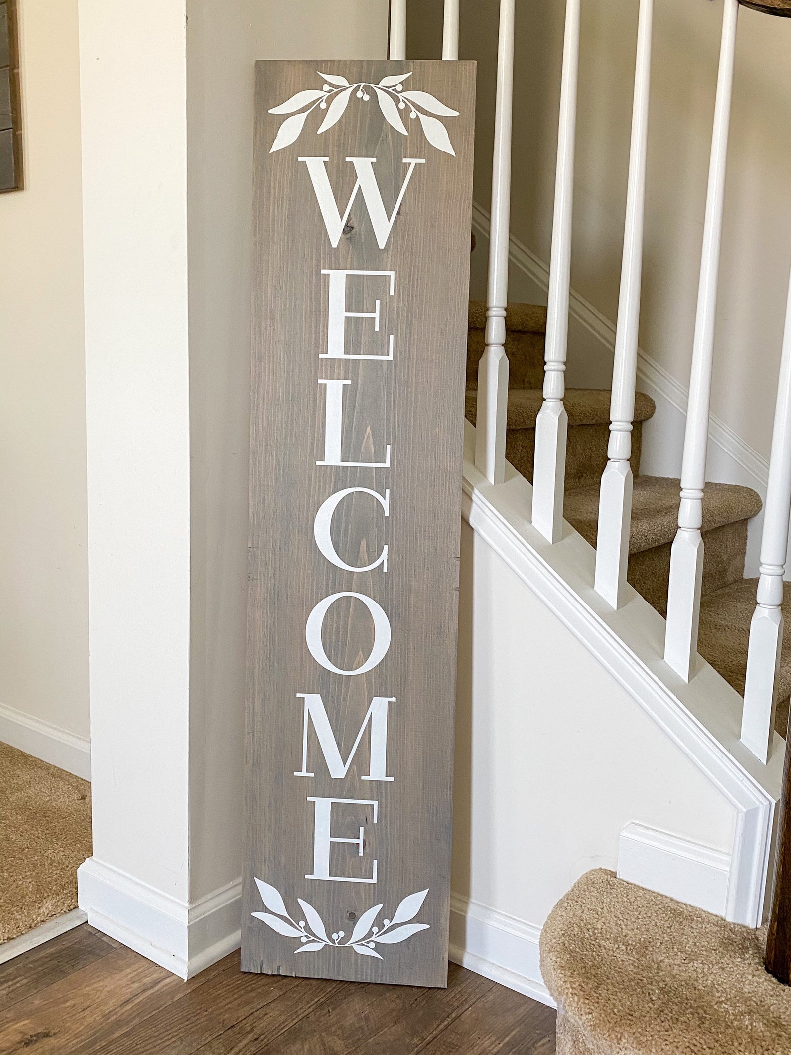 Vertical Welcome Sign | Etsy