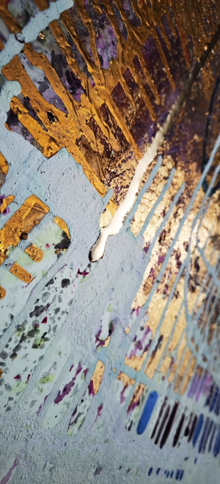 Liquid Light Painting Gold, Glow in the Dark Painting 100x150 Cm - Etsy