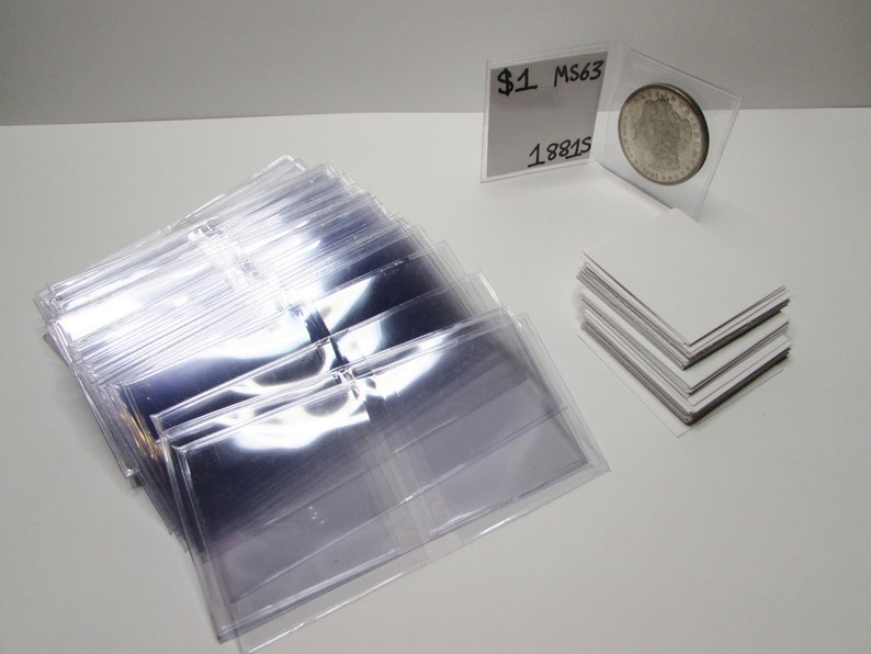 Plastic Double Pocket Coin Flips 2x2 Safe for Storage - Etsy