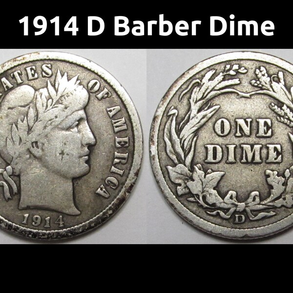Barber Dime - Etsy