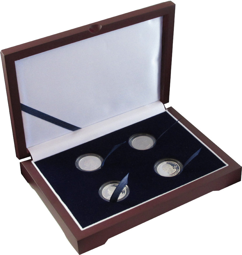 Wood Presentation Box With Solid Top for Multi Coin Display | Etsy