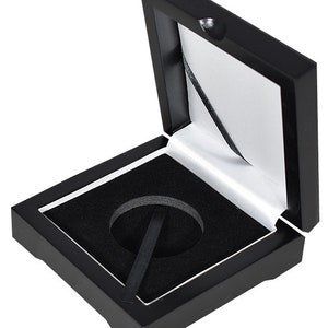Single Coin Wood Display Box - Presentation Box for Penny, Nickel, Dime ...