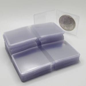 Plastic Coin Flips - 2x2" - Super Flips - Pvc-free - Choose Quantity 25 ...