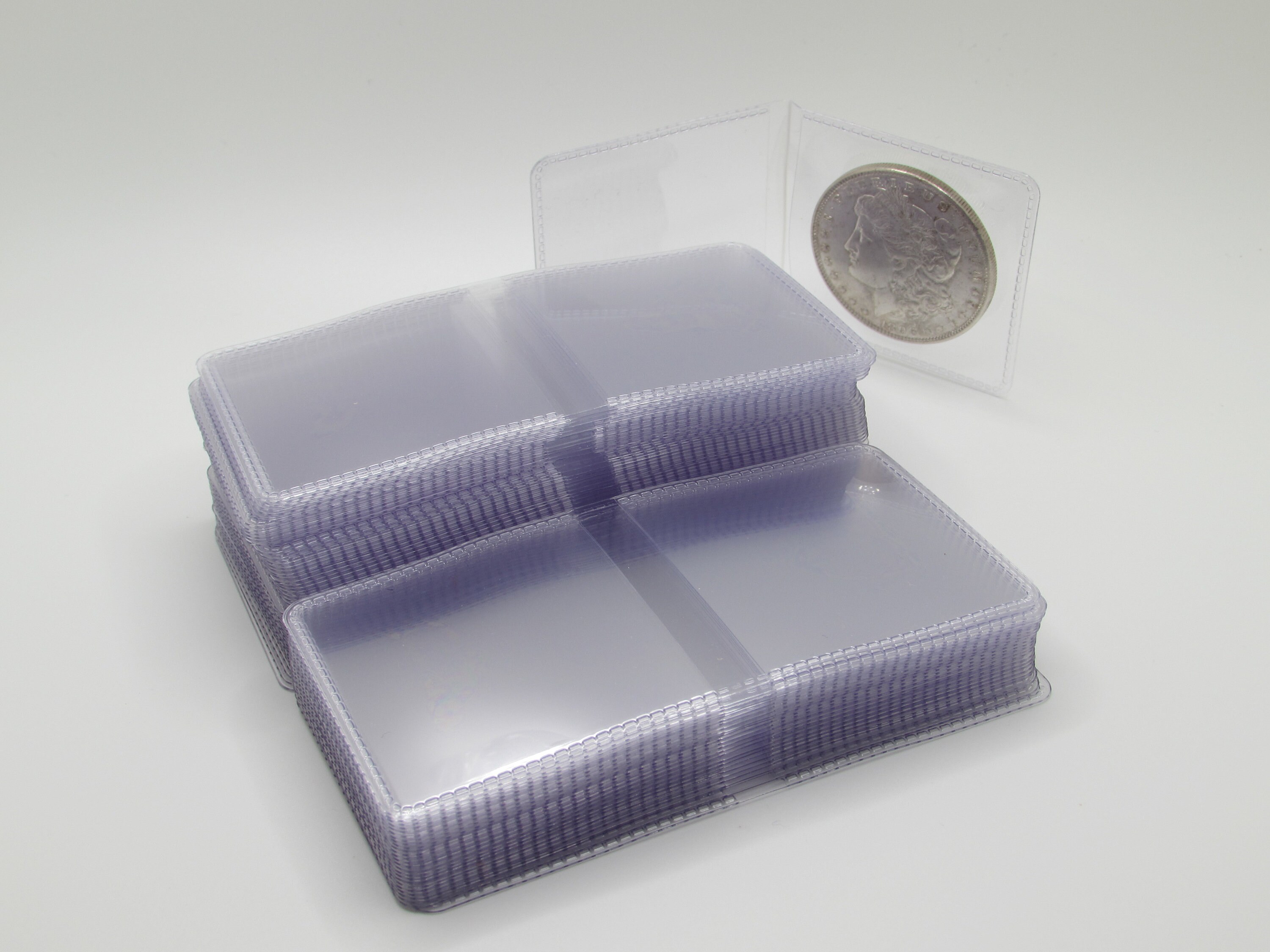 Plastic Coin Flips - 2x2" - Super Flips - Pvc-free - Choose Quantity 25 ...