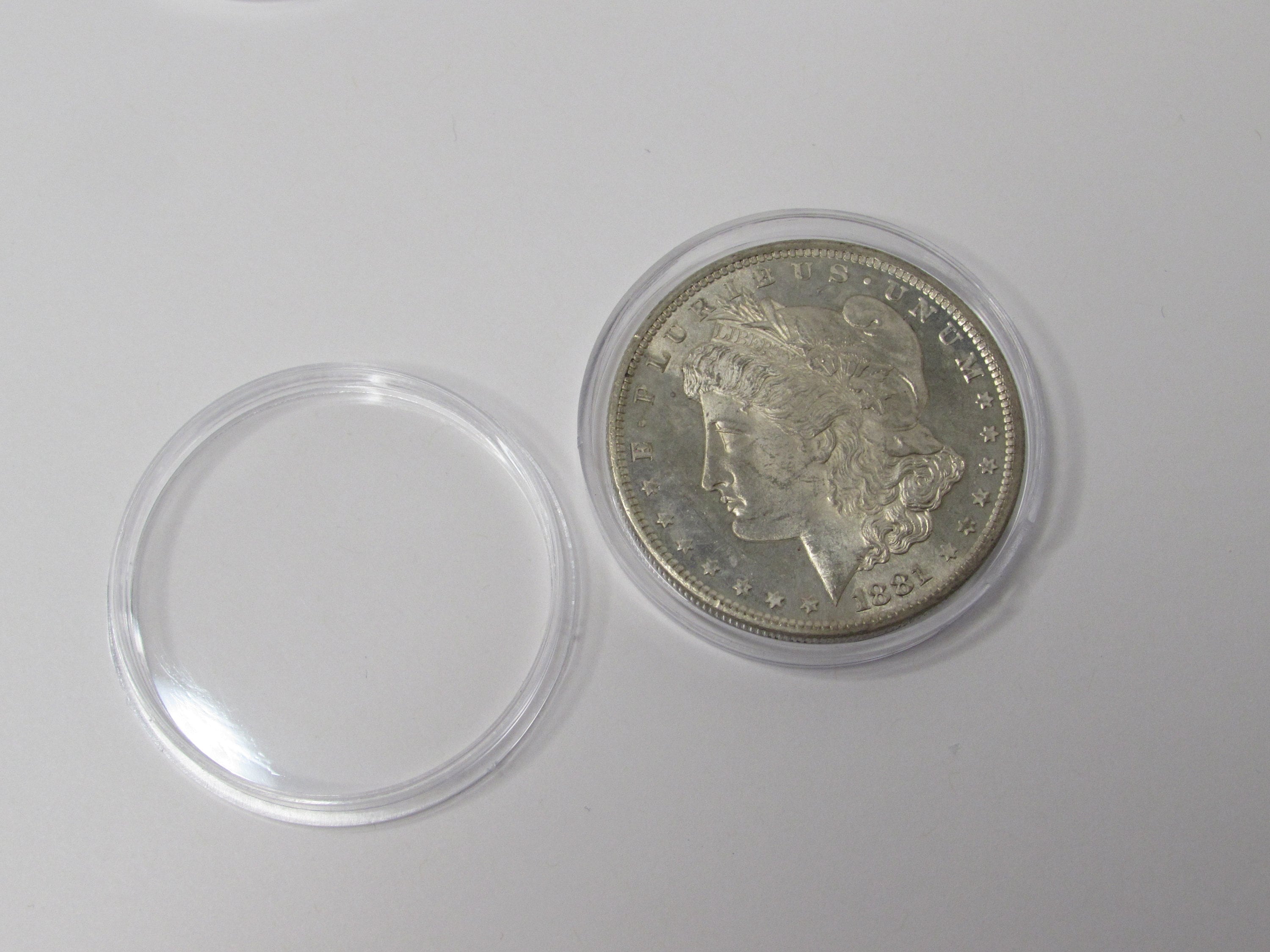 Silver Dollar Sized Plastic Coin Capsules - 38mm Holders for Coins ...