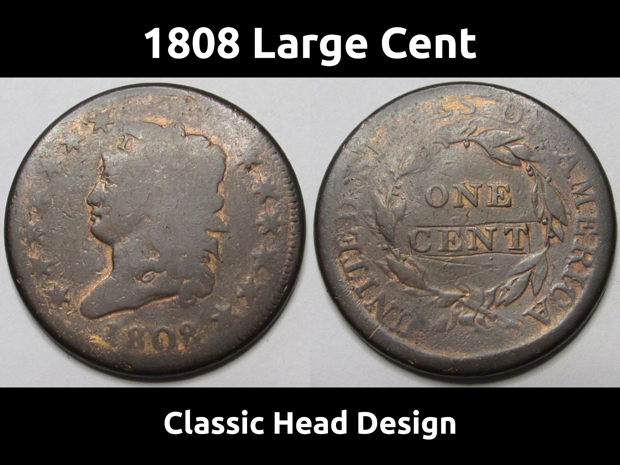 Max 40% OFF 1808 US Classic Head One Cent 13 Star ...