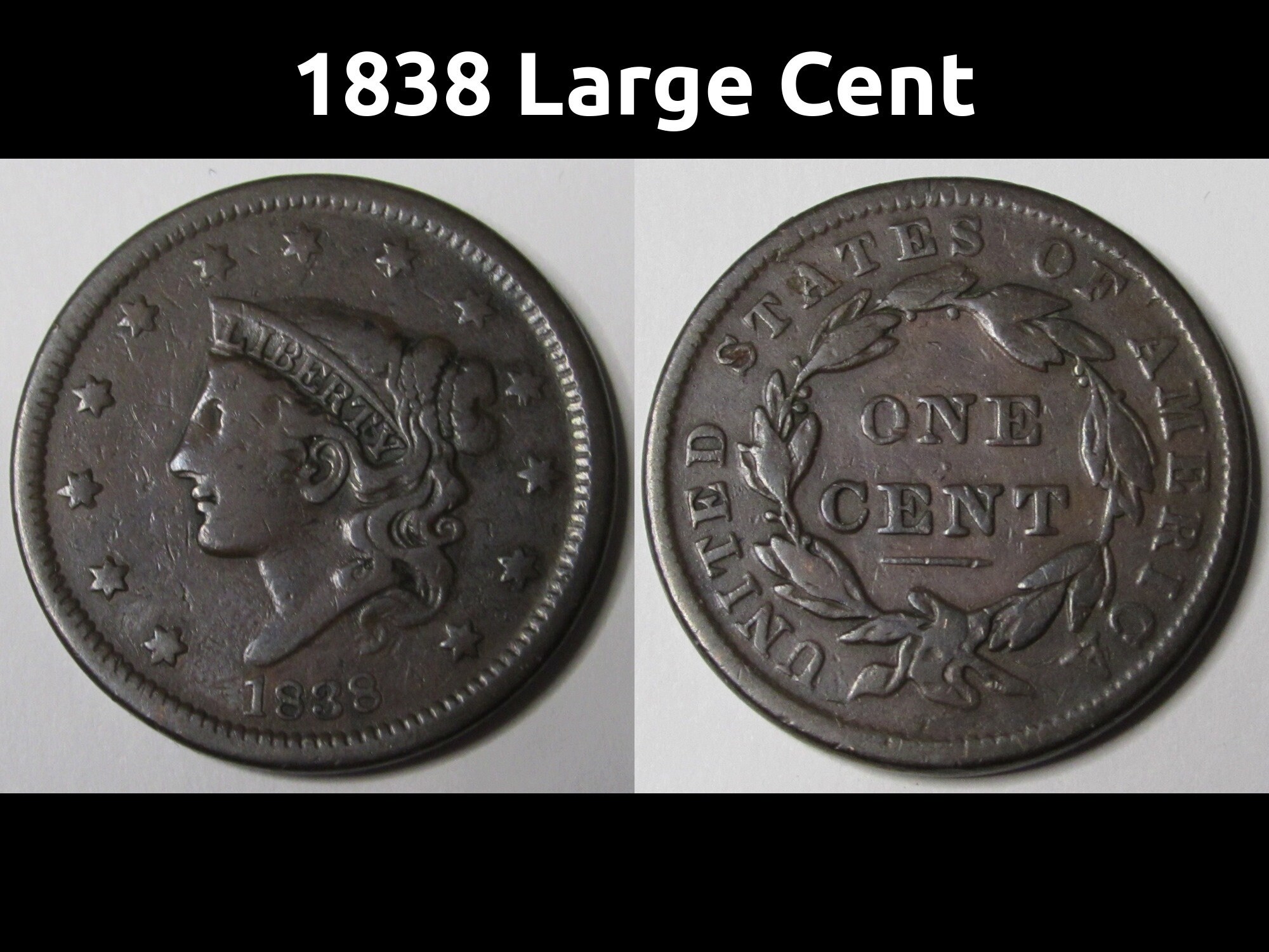 1838 Large Cents - Etsy