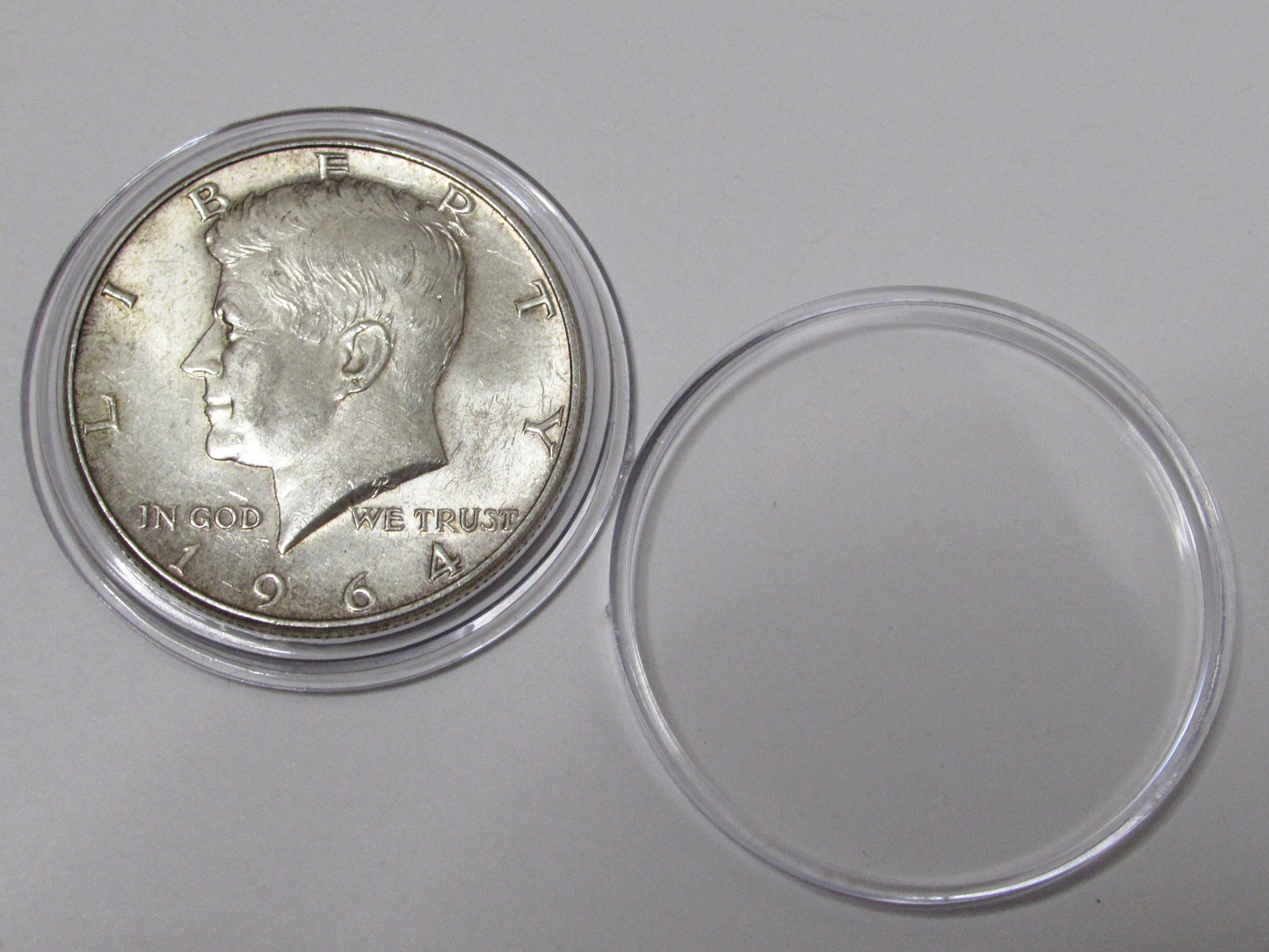 Half Dollar Sized Plastic Coin Capsules - 30.6 Mm Holders for Coins ...