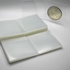 2.5" Polypropylene Coin Flips - 2.5x2.5 Plastic Protective Large Pvc ...
