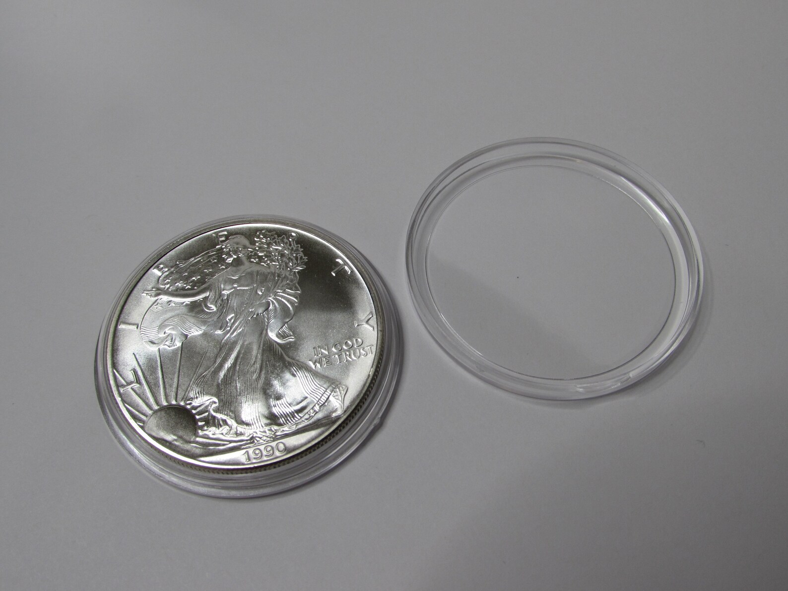 Plastic Coin Capsules for American Silver Eagle - 41mm Holders for ...