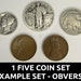 Great Depression Era 5 Coin Set - Old US Coins From 1929 and 1930s With ...