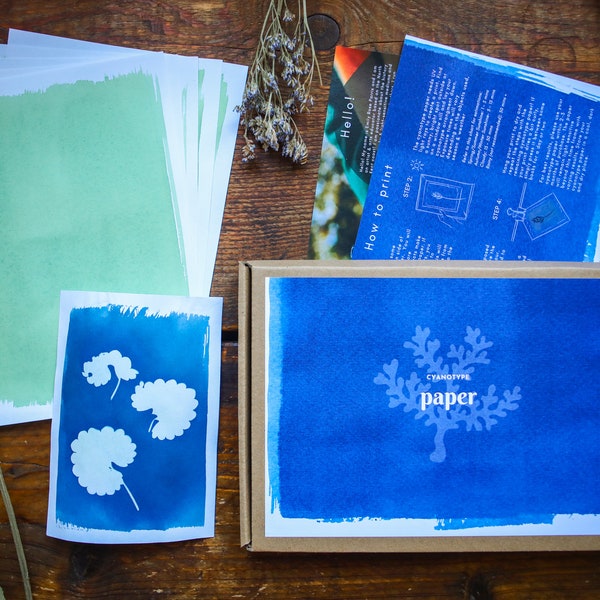 Cyanotype Cards - Etsy UK