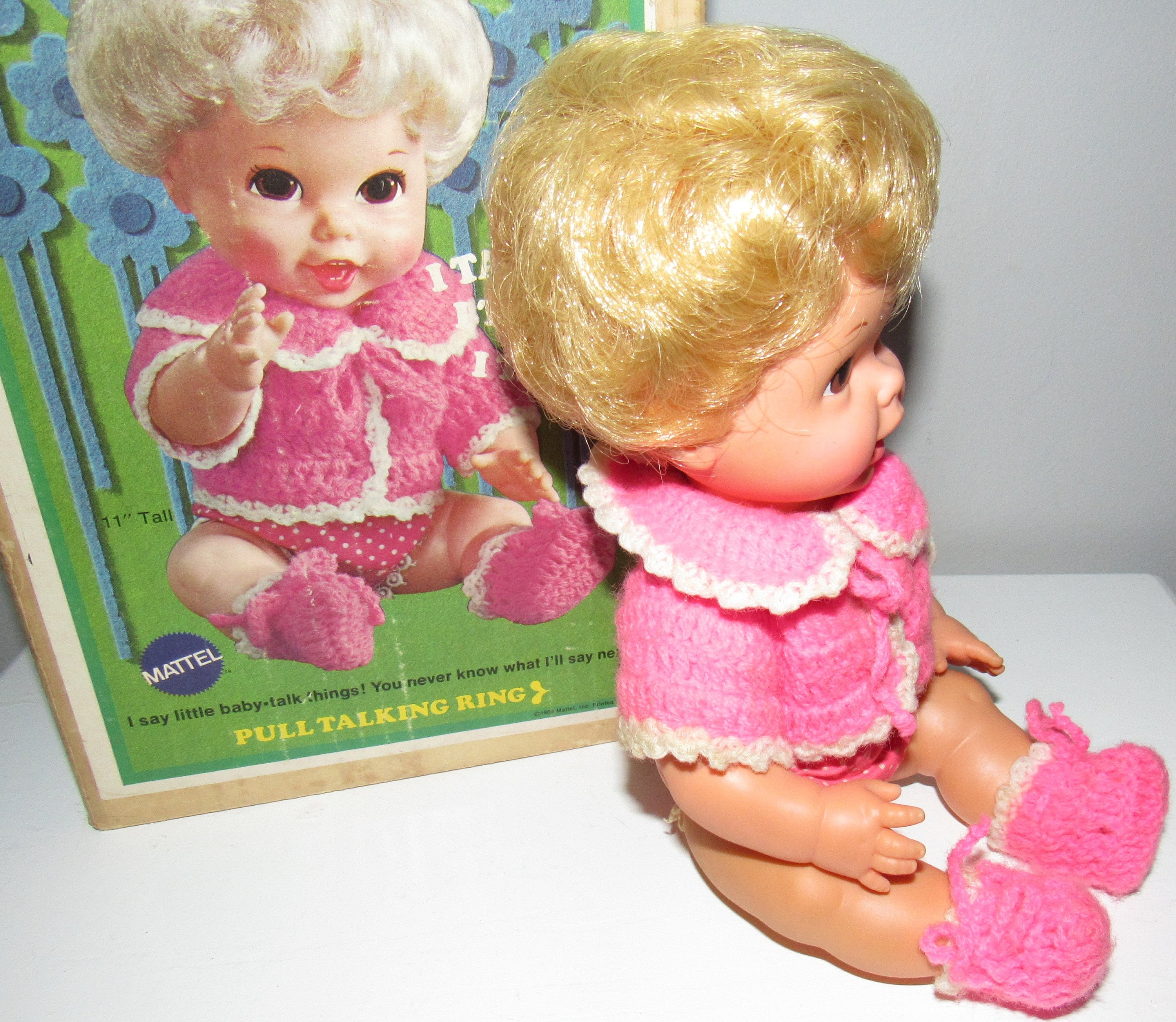 Vintage Mattel's tiny Chatty Baby in Original Box Circa 1969 She Still ...