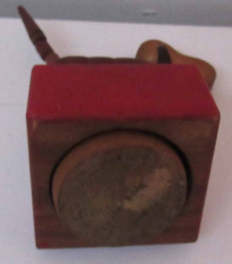 Vintage German All Wood Push Puppet Toy - Etsy