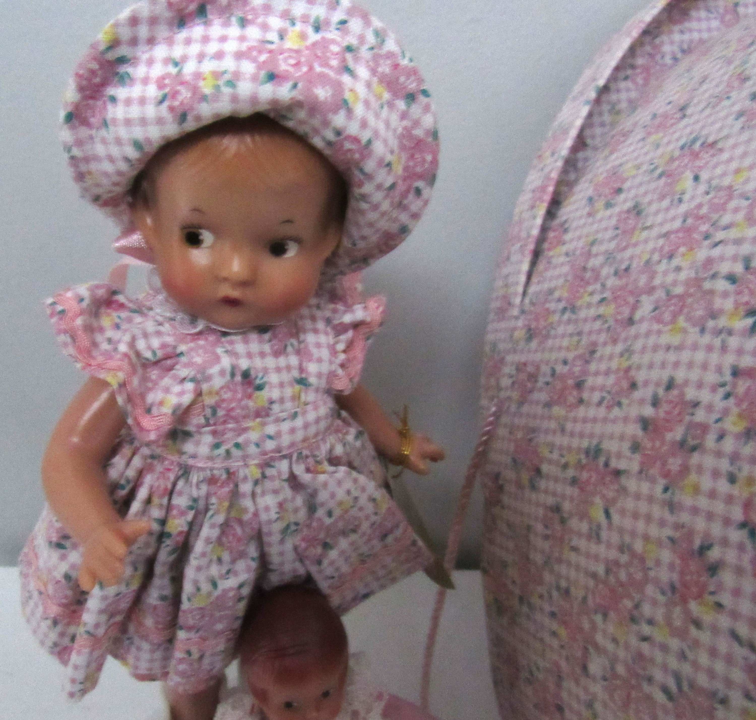 Vintage Effanbee Patsyette Hat Box W/patsyett, Wee Patsyette and ...