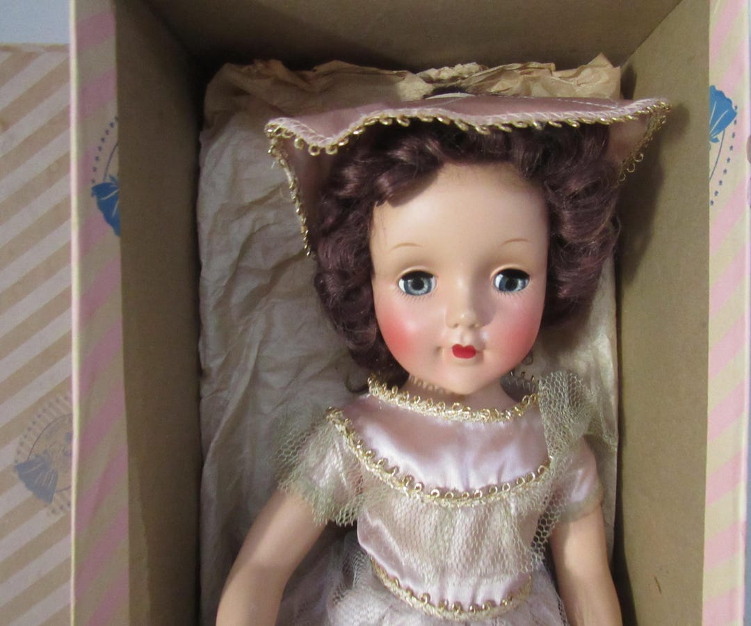 Vintage Magic Lady Doll Lit Brothers in Original Gown and Orig Box 14 ...