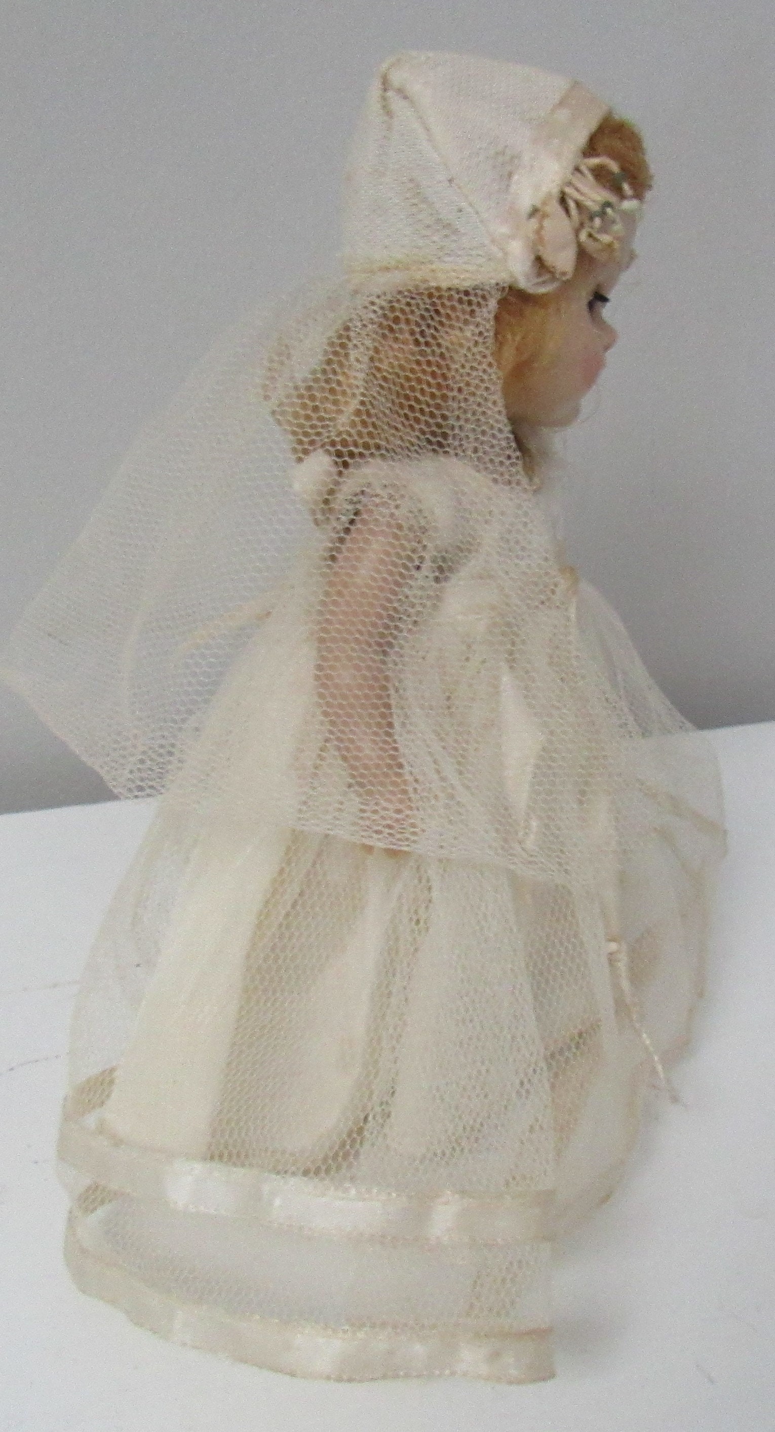 Vintage Vogue Ginny SL Walker Doll in Original Tagged Bridal Gown 7 1/2 ...